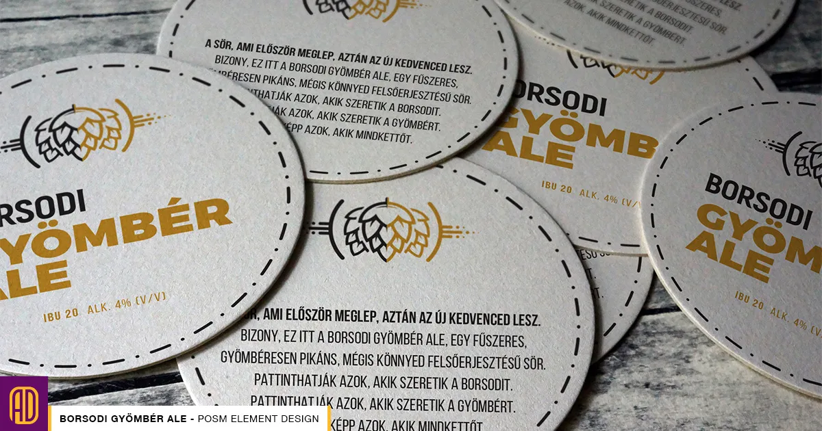 Borsodi ALEs - POSM Elements Design - DelightAD Agency